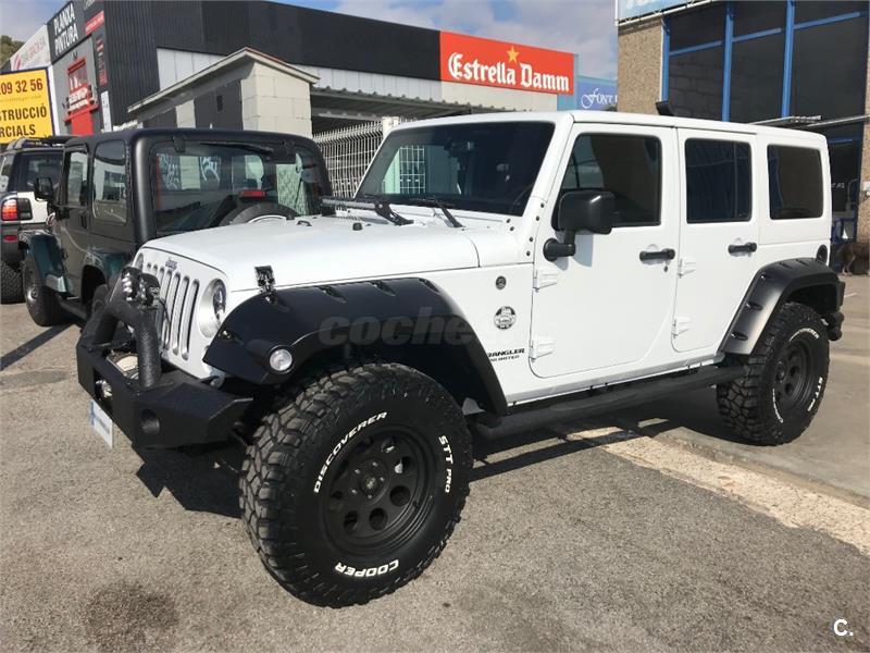 JEEP wrangler unlimited 4x4 3.6 v6 rubicon auto Gasolina de color Blanco del año 2018 con 26km ...