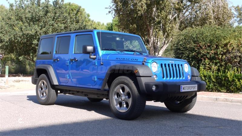 JEEP wrangler unlimited 4x4 2.8 crd rubicon auto Diesel de color Azul ...