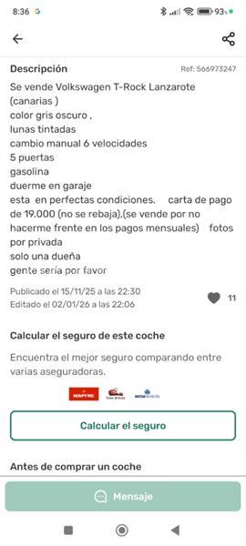 VOLKSWAGEN TRoc (2022) - 19.000 € en Las Palmas | Coches.net