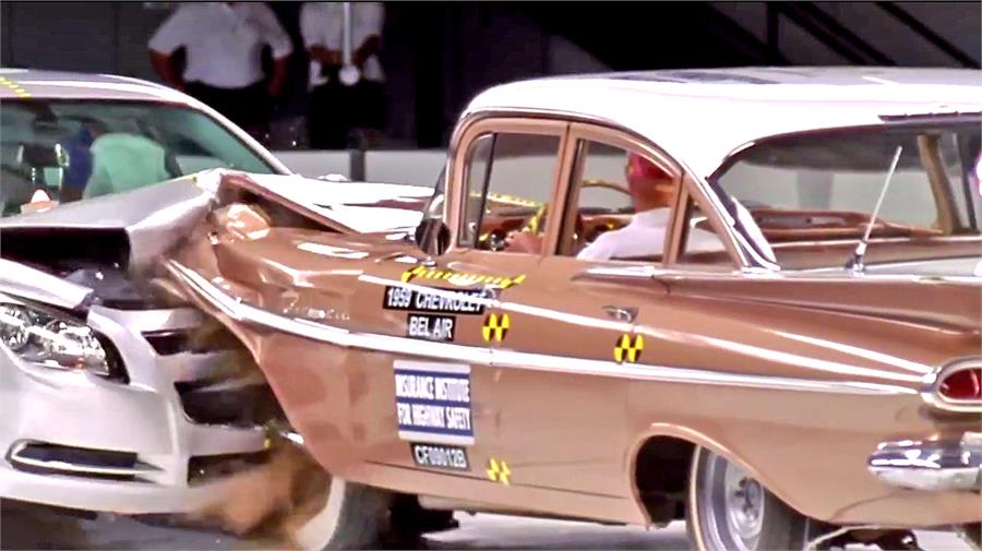 Vídeo: Crash test contra un Chevy del ´59 | Noticias coches.net